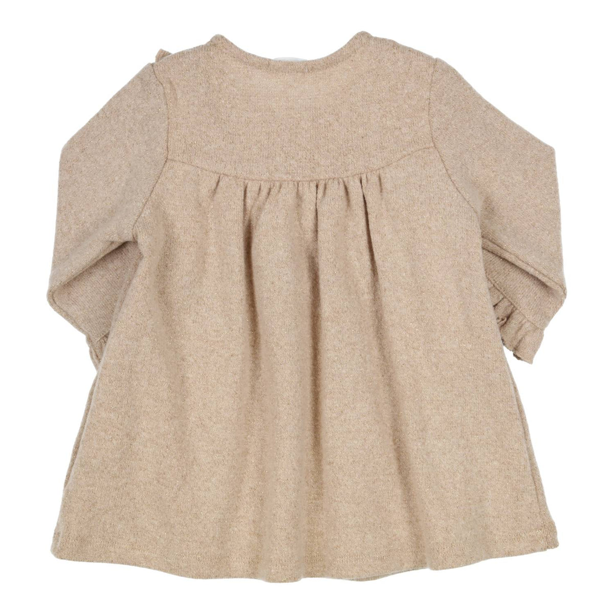 Jurk Lucia Beige Met ruffles – GYMP